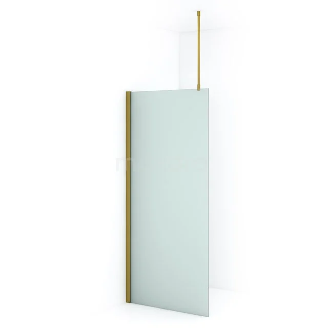 Diamond Inloopdouche | 90 cm Goud Matglas Vaste wand IDA09717GG | Maxaro