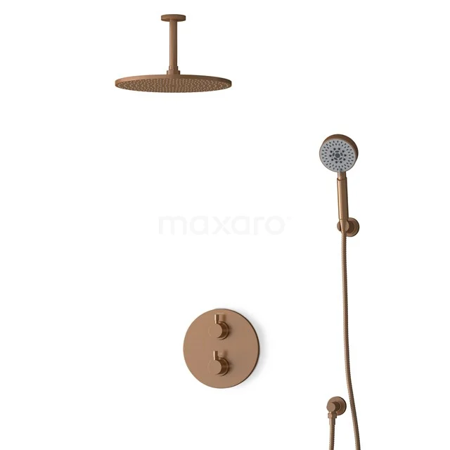 Radius Regendouche Inbouw | Koper 30 cm Regendouche Thermostatisch ...